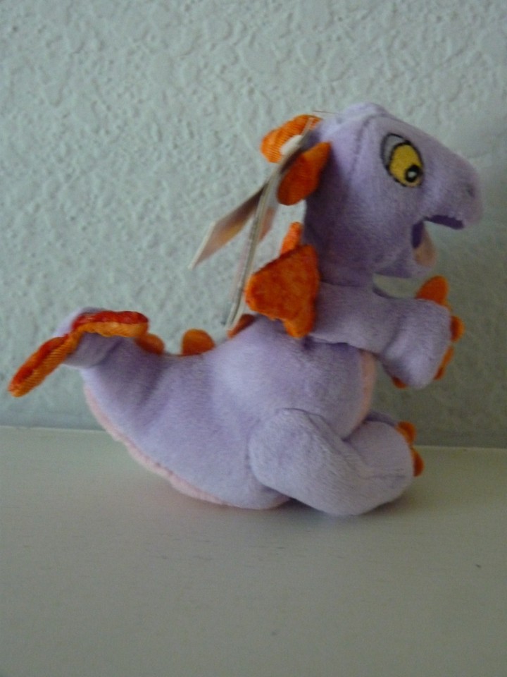 Vintage Disney Parks FIGMENT Mini Plush Toy w/Magnetic Hands & Feet 4 ...