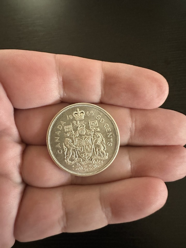 1965 Canada Fifty Cents .800 Silver Canadian 50-Cent 50c Coin | eBay
