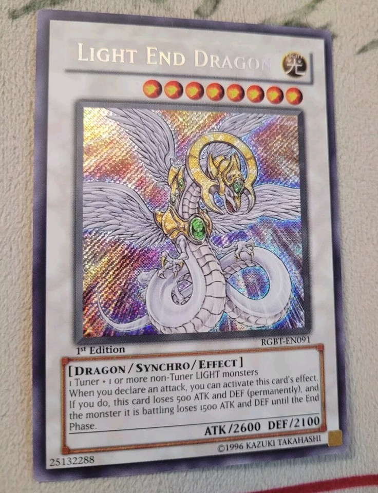 Light End Dragon RGBT-EN091 Secret Rare 1st Edition Yugioh NM | eBay