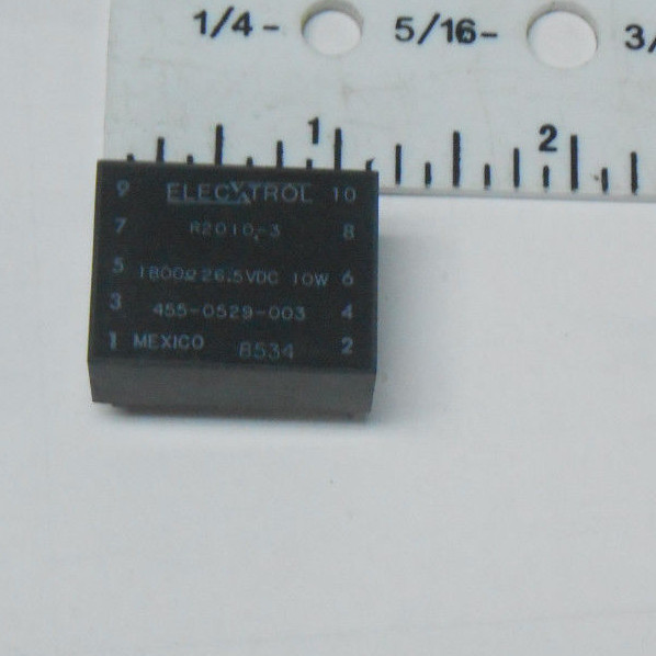 R2010-3 ELECTROL RELAY 1800 OHMS/ 26.5 VDC/ 10 WATTS/ 250 VAC OLD STOCK ...