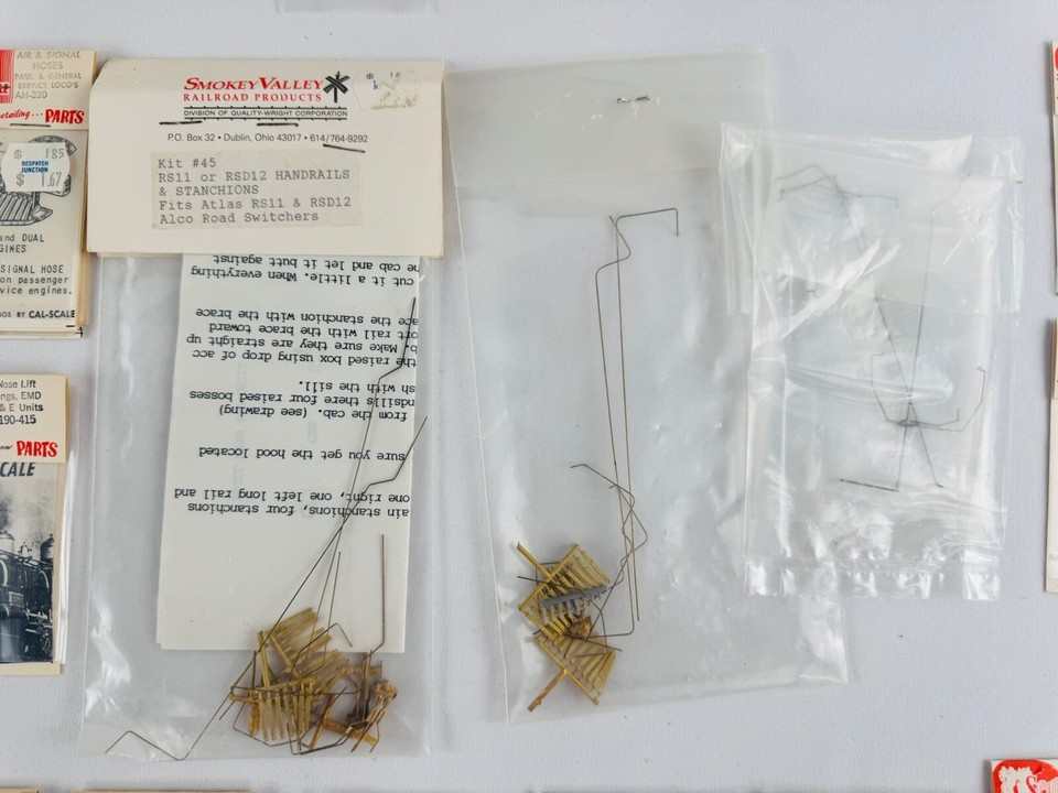 Vintage HO Detail Parts Huge Lot - Detail Associates Cal-Scale NOS ...