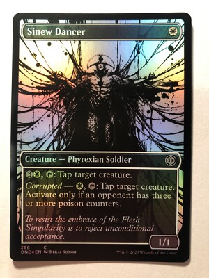 1x FOIL Sinew Dancer (Showcase) *** MTG Phyrexia: All Will Be One NM ...