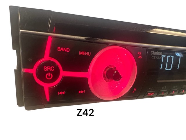 Clarion CZ102 AUX CD MP3 Car Stereo Receiver single din w/ Bluetooth ...