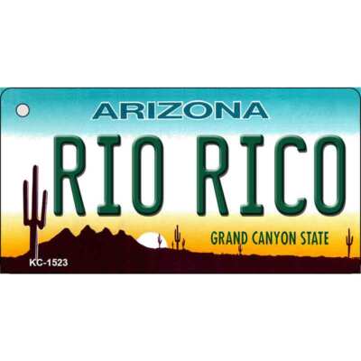 Rio Rico Arizona State License Plate Tag Key Chain KC-1523 | eBay