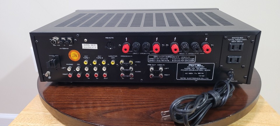 Rotel RX-950AX Vintage Stereo AM/FM Receiver. Fully Tested. Excellent ...