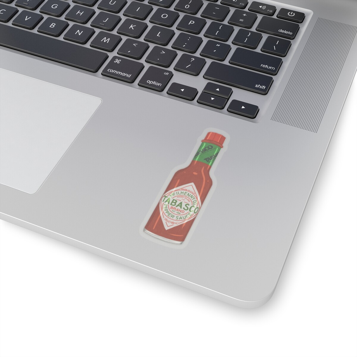 Tabasco spicy chili hot sauce bottle illustration Kiss-Cut Sticker ...