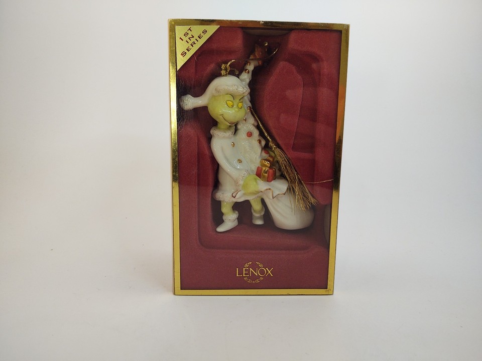 Lenox Dr Seuss Grinch Christmas Ornament - Away With The Tree - with ...