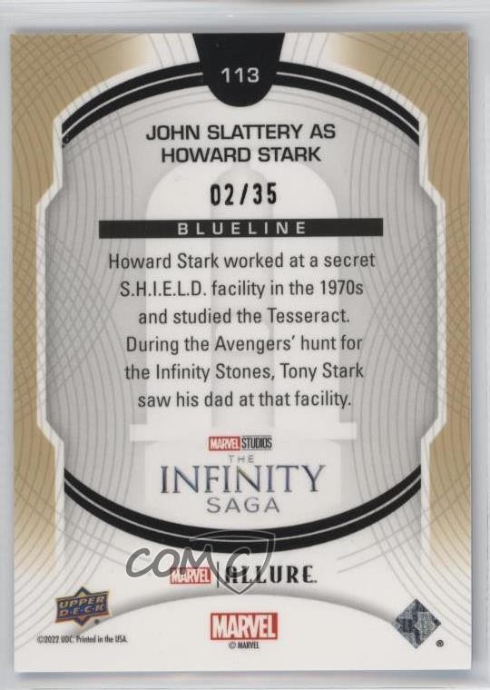 2022 Marvel Allure High Series Blue Line 2/35 as Howard Stark John ...