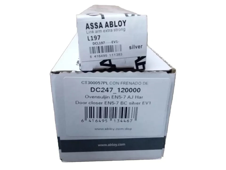 Assa Abloy Door Closer DC247_120000 Silver Hydraulic Weight 160 kg. | eBay