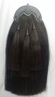 ORIGINAL BLACK HORSE HAIR SPORRAN ST ANDREW CANTLE/BAGPIPE PIPER KILT ...
