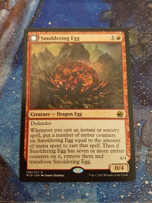 MTG - Innistrad: Midnight Hunt - Smoldering Egg (red, rare) | eBay ...