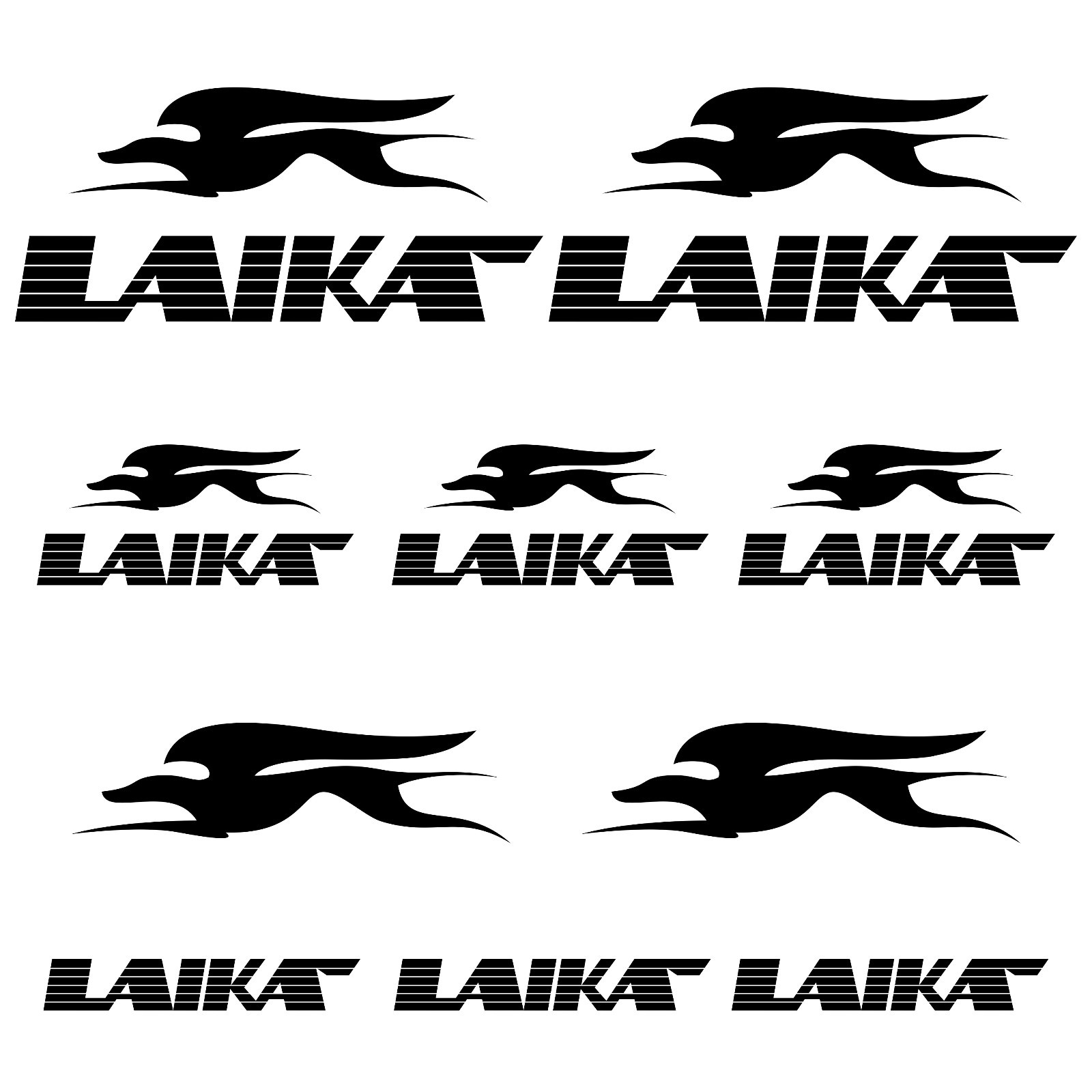 LAIKA aufkleber sticker wohnmobil camper wohnwagen caravan 10 Stücke ...