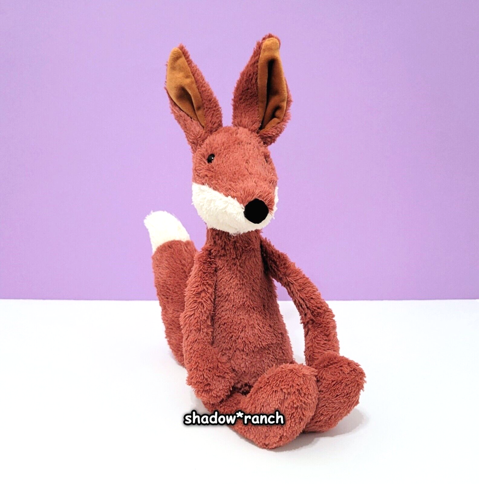 Jellycat HARKLE FOX Soft Plush Toy Cute RETIRED Scruffy Woodland Animal ...