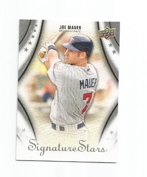 JOE MAUER (Minnesota Twins) 2009 UPPER DECK SIGNATURE STARS CARD #59 | eBay