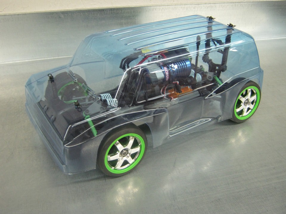 VINTAGE VAN BODY FOR TRAXXAS 1/16TH 1/16 RALLY CHASSIS | eBay