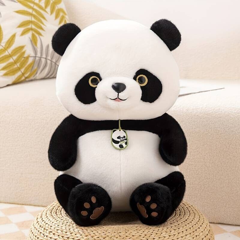 Adorable Panda Plush Toy Soft Doll Cotton Panda Doll Cartoon Panda ...