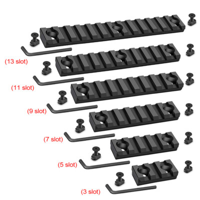 MLok Picatinny Rail Section Aluminum 5 7 11 Slot 2" 3" 5" - Pick QTY | eBay