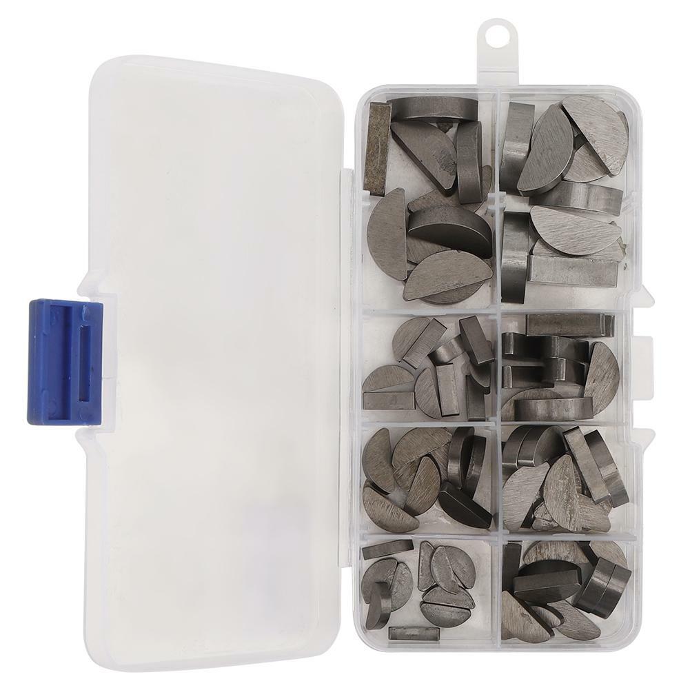 80pcs Stainless Steel Key Assortment Kit Half Moon Fasteners Various ...