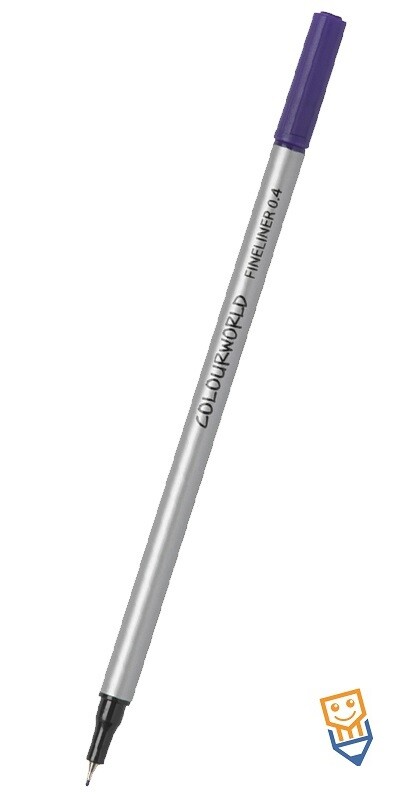 FINELINER FIBRE TIP ART PENS 0.4mm Fine Tip Nib 10 ASSORTED COLOURS ...