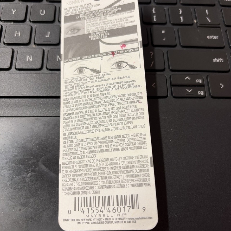 Maybelline Lasting Drama Waterproof Gel Eyeliner Pencil 609 SILKEN ...