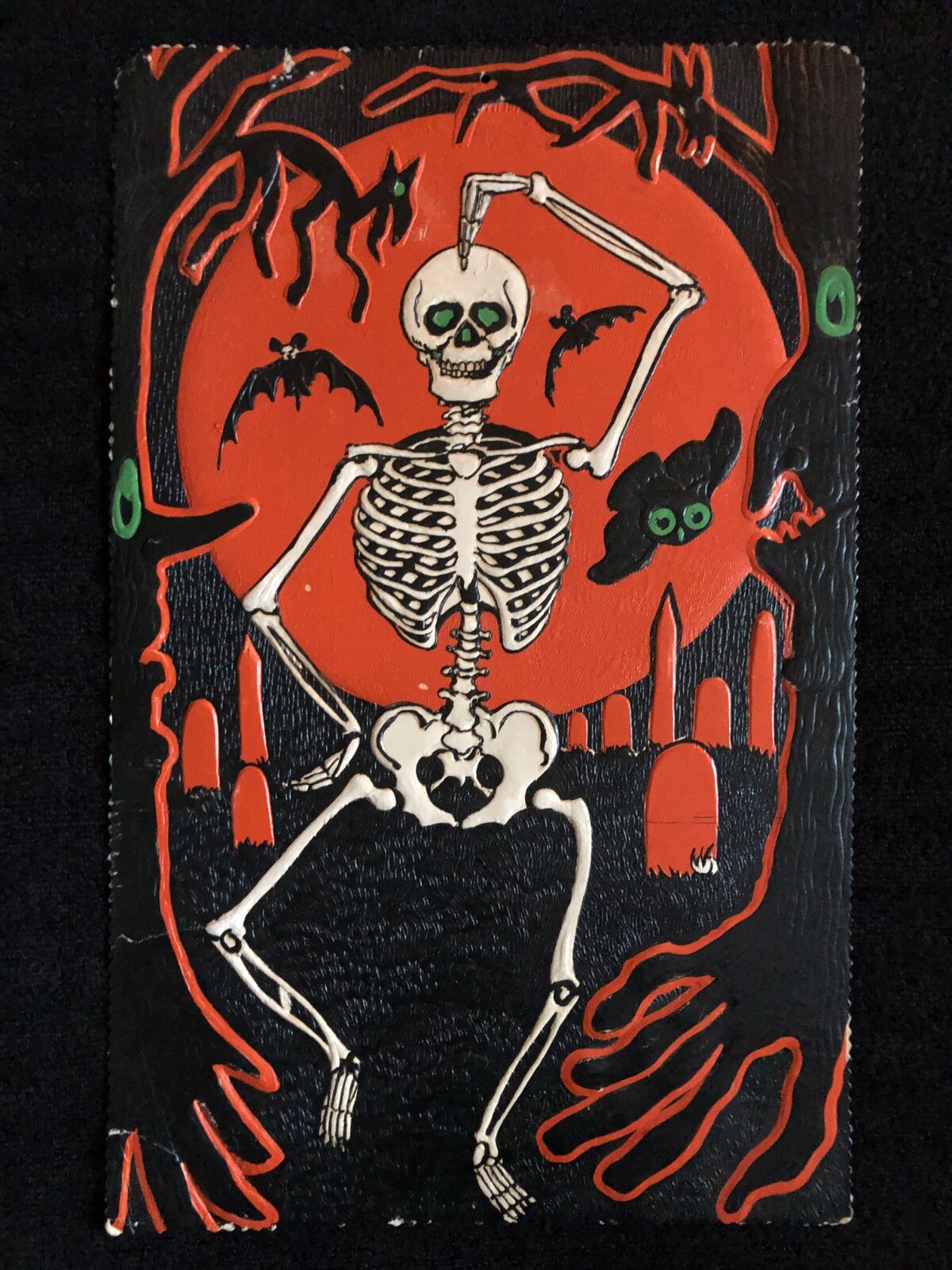 Incredibly Rare Vintage Halloween Skeleton Die-cut Beistle 1932 | eBay