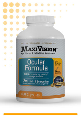 MaxiVision® Ocular Formula | Vitamin with 2X Lutein & Zeaxanthin | 3 ...