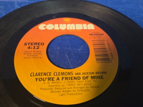 CLARENCE CLEMONS - YOU'RE A FRIEND OF MINE / LET THE MUSIC SAY 7" VINYL ...