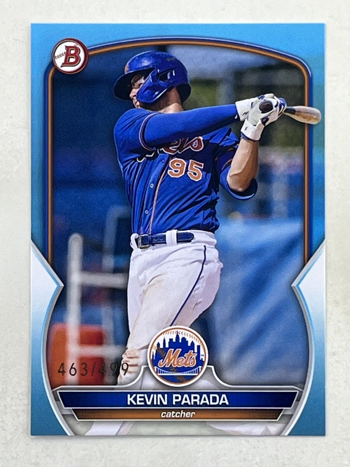 Kevin Parada 2023 Bowman Draft Sky Blue /499 #BD-32 MLB New York Mets ...