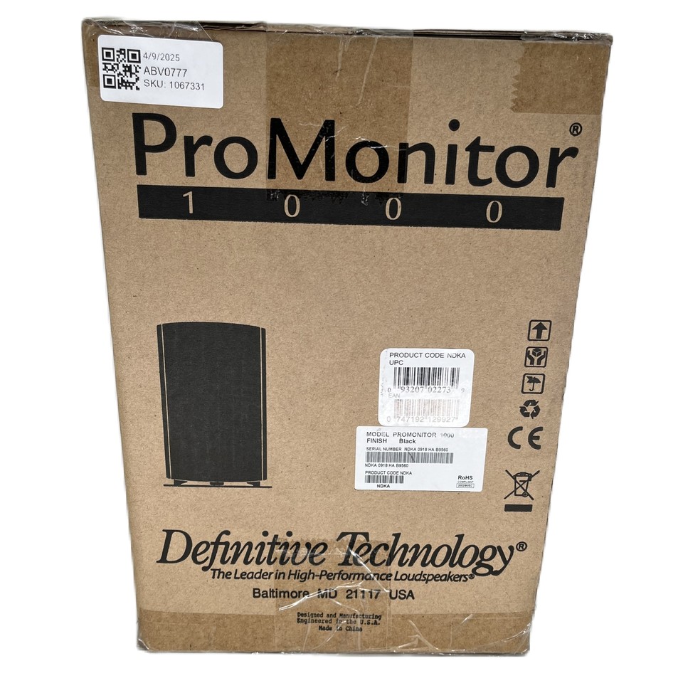 Definitive Technology ProMonitor 1000 - New sealed - Black NDKA | eBay