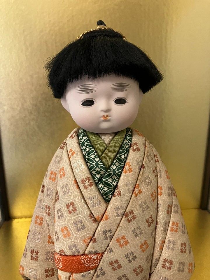 Vintage Japanese Kimekomi Doll Kimono Gourd Geisha Maiko Traditional ...