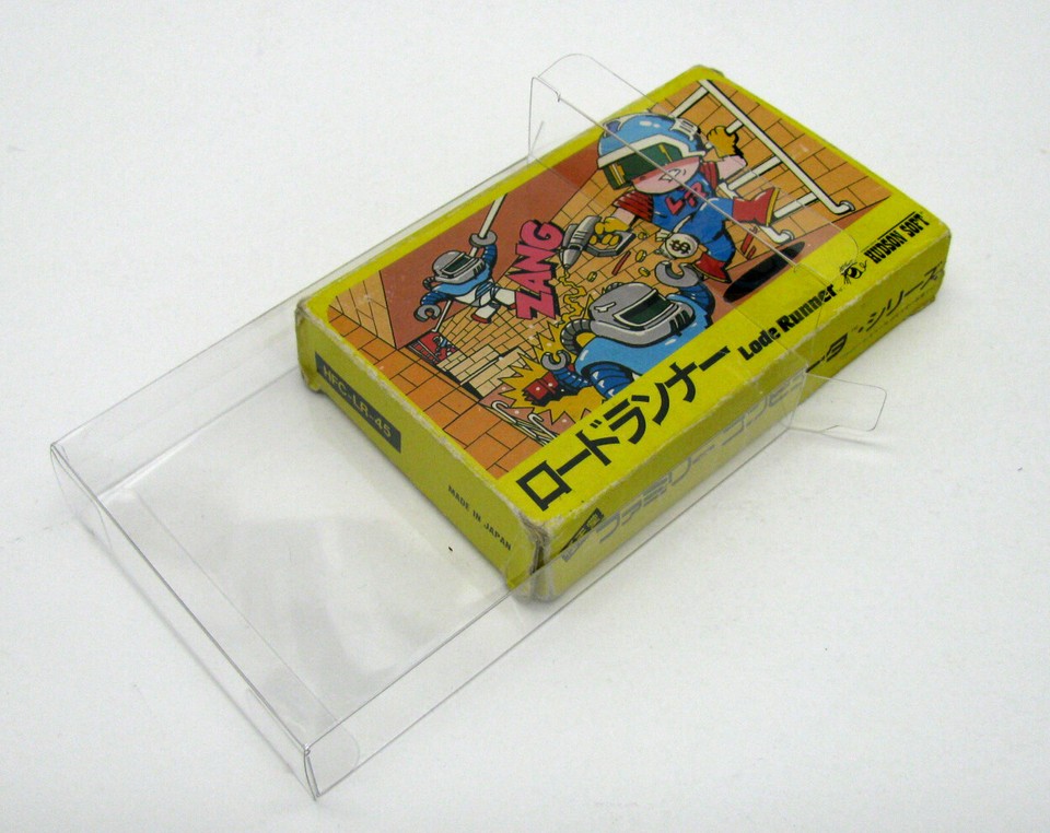 10X NINTENDO FAMICOM SMALL CIB GAME - CLEAR PLASTIC PROTECTIVE BOX ...