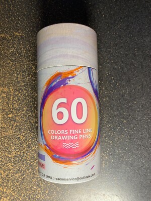Fine Line Drawing Pens - Reaeon - 60 Pens - Used Once - Item#1487 | eBay