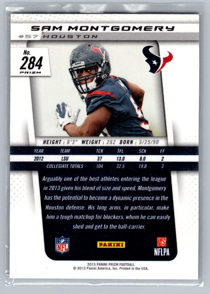 2013 Panini Prizm #284 Sam Montgomery Prizms Camo | eBay