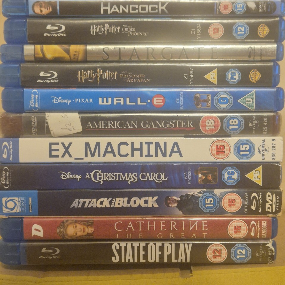 ×13 Blu-ray DVDS Bundle Job Lot Bundle Collection Everything Pictured ...