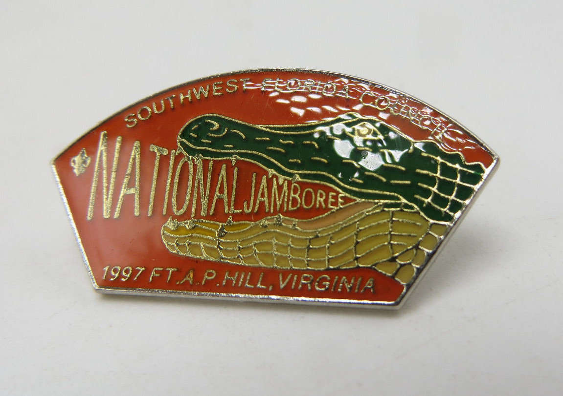 Boy Scout BSA CSP 1997 National Jamboree SW Florida Enamel Lapel / Hat ...