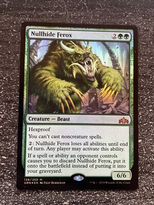 CARTE MAGIC MTG - MYTHIQUE - NULLHIDE FEROX RAVNICA FOIL NEUF ANGLAISE ...