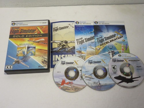 MICROSOFT FLIGHT SIMULATOR X GOLD EDITION ACCELERATION WIN PC DVD ...