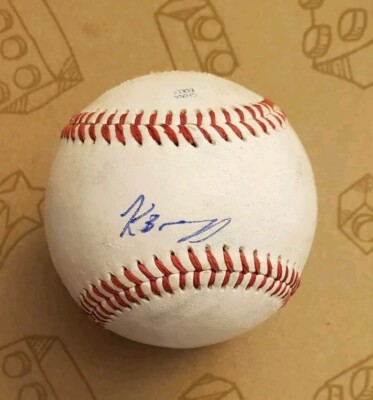 Autographed Baseball game used KADE BRAGG MINNESOTA TWINS | eBay