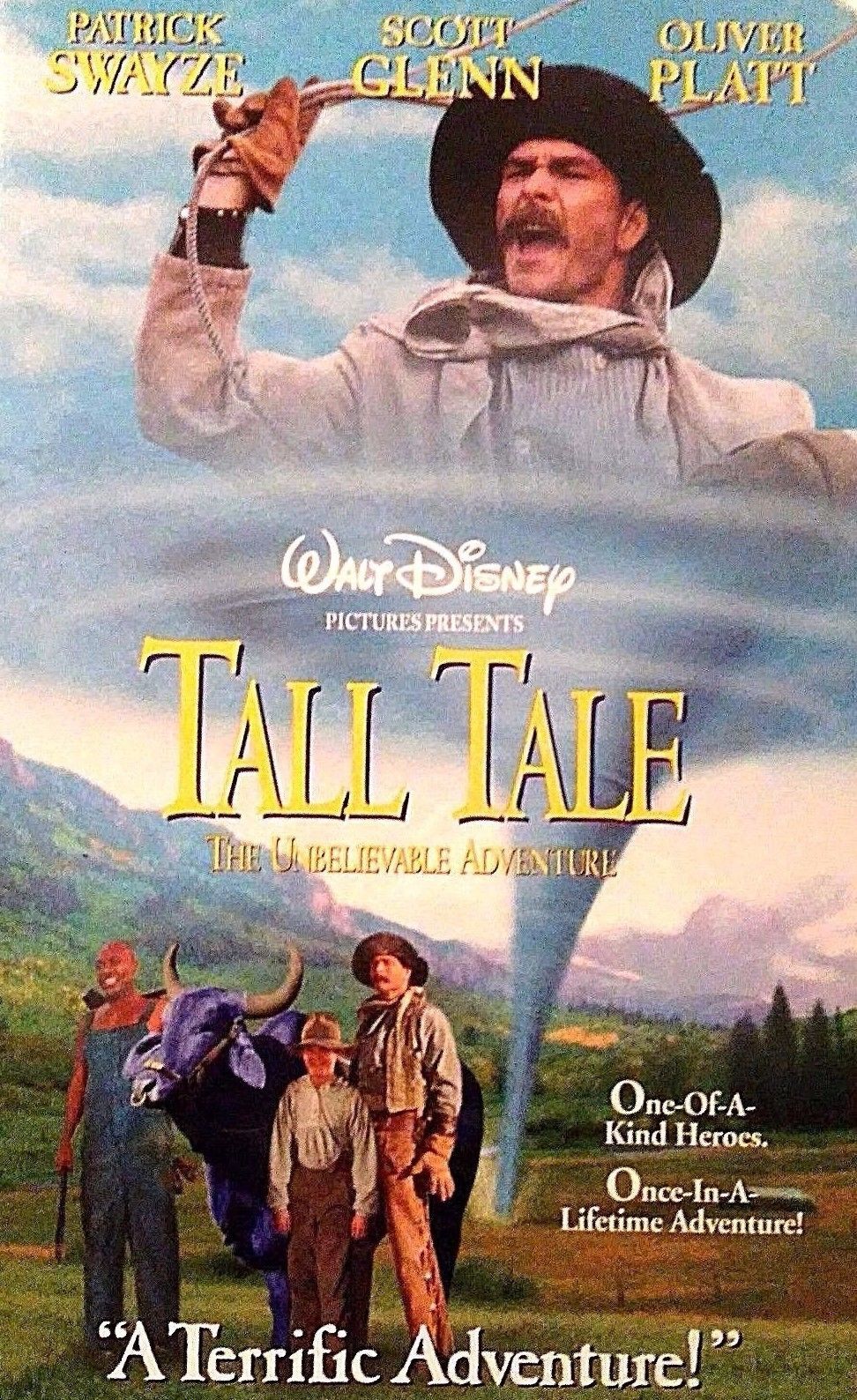 Disney's Tall Tale VHS western journey Patrick Swayze Scott Glenn ...