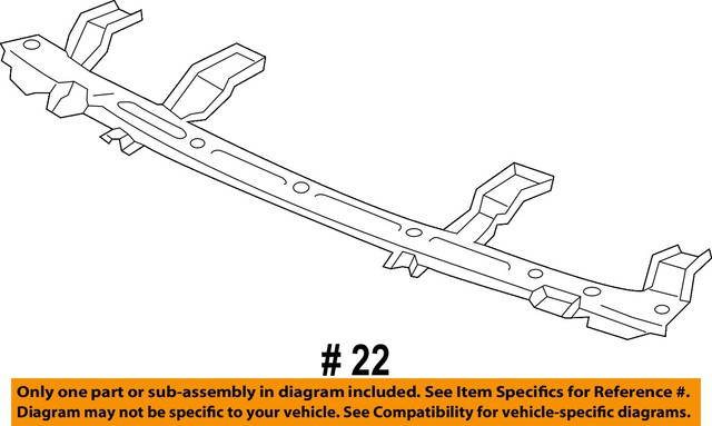 Honda OEM 2016 Civic Front Bumper Grille-upper Support 71150TBAA00 for ...