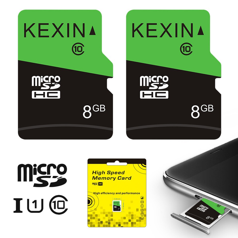KEXIN 8GB Micro SD Card microSDHC Memory Card UHS-I C10 Micro SD Card ...