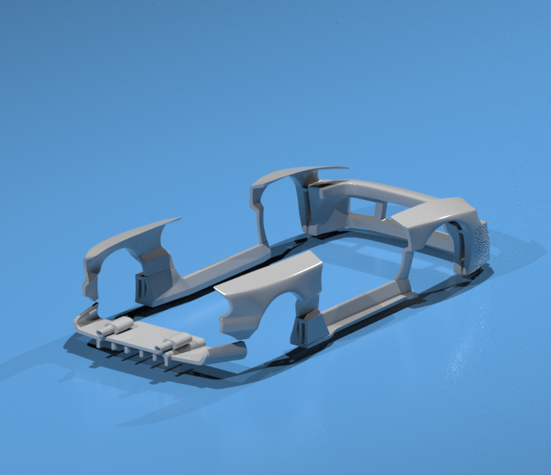 FatBoi Style Wide Body Kit for Hot Wheels Subaru 22B - Resin - 3d ...