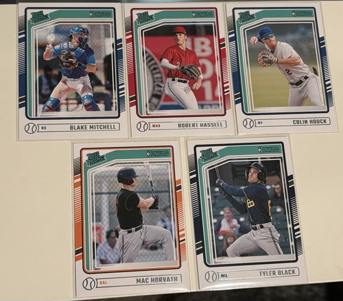 2024 Panini Donruss Lot Of 5 MLB Baseball Rated Prospect Cards #116-120 ...