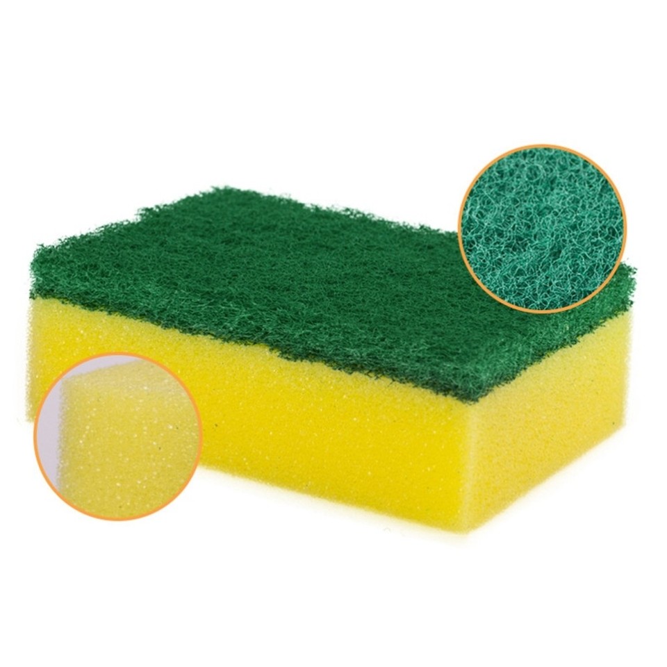 2 Pieces Dishwashing Sponge Blocks Kitchen Sponges for Dishes Scrub ...