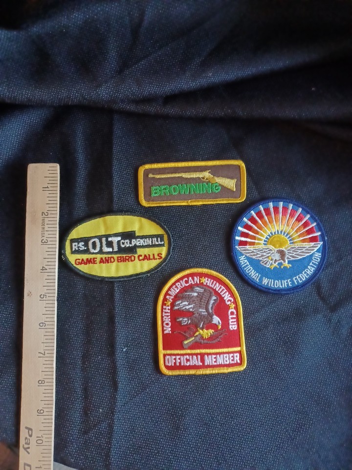 Lot of 4 vintage hunting patches | eBay