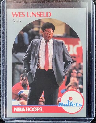 1990 NBA Hoops Wes Unseld #331 Washington Bullets HOF Coach | eBay