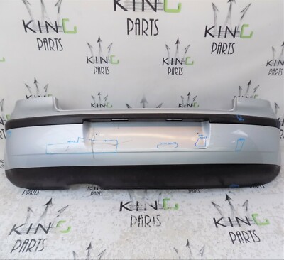 VW POLO 6Q 2001-2004 SILVER REAR BUMPER GENUINE 6Q6807421 / 6Q6807521# ...