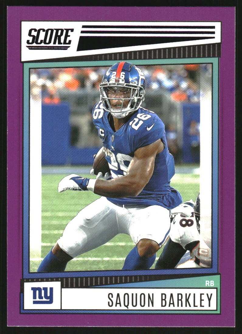 2022 Score Purple #235 Saquon Barkley | eBay