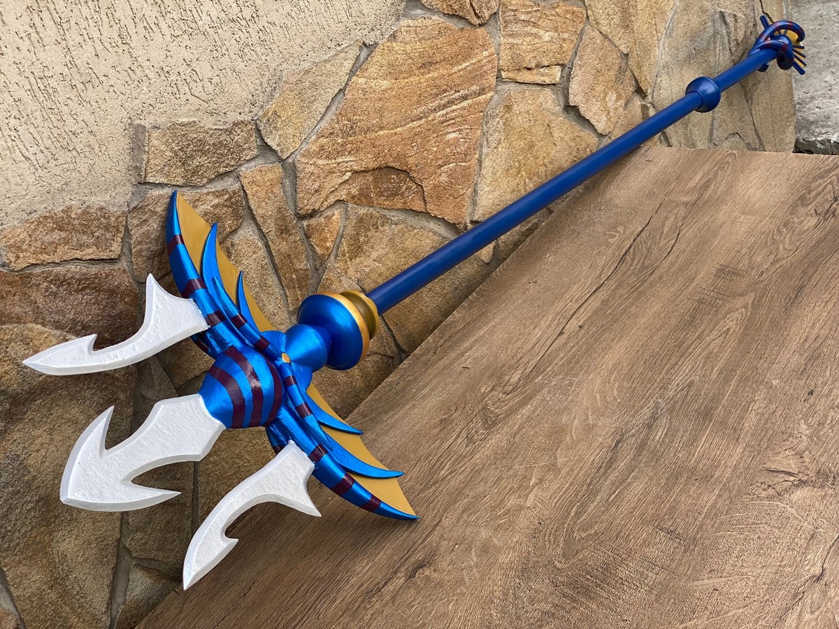 Neptunes Trident Hand Forged Trident 90x20x18cm – ForgedCommodities