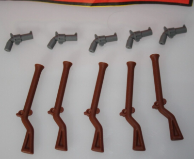 Lego Brown Rifles - Muskets Flintlock - Pistols Pirates Soldiers Castle ...